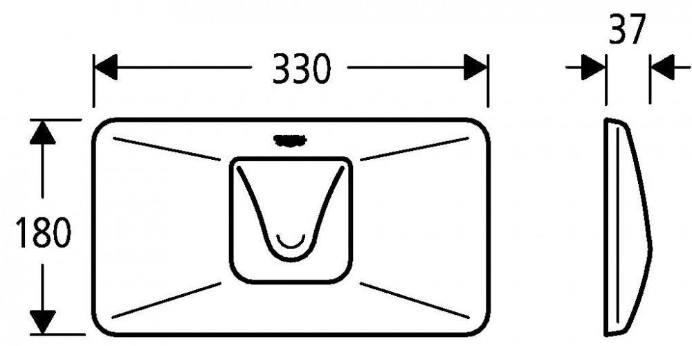 37054SH0 GROHE PIASTRA DI AZIONAMENTO BIANCA PER CASSETTA WC ART. 37051000