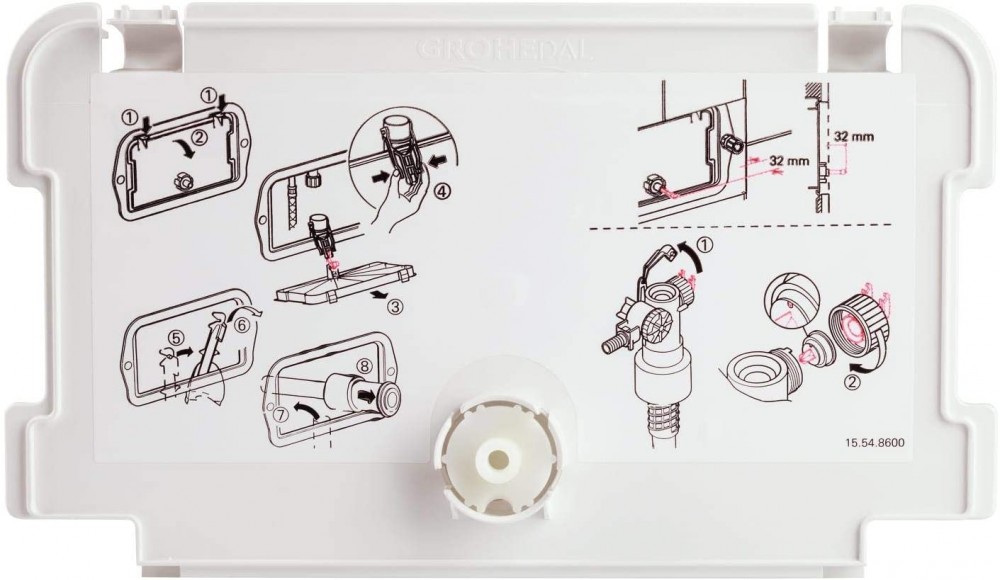 GROHE PIASTRA DI PROTEZIONE X CASSETTA WC ART. 37643000 - 43966000