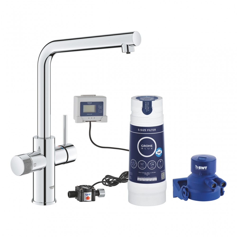 DEPURATORE 30560000 GROHE BLUE PURE VENTO CON MISCELATORE CROMATO E ...